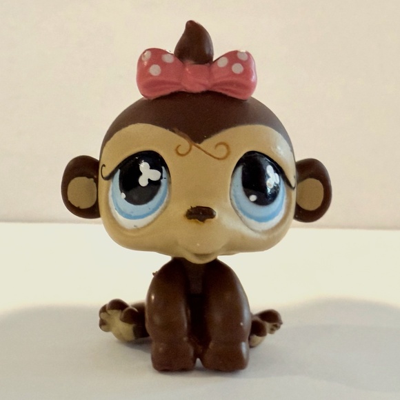 Littlest Pet Shop | Toys | Littlest Pet Shop Lps 5 Monkey Pink Bow ...